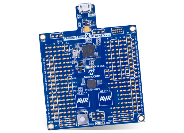ATMEGA328PB 8-Bit-Mikrocontroller-Evaluierungskit - Microchip Technology | Mouser